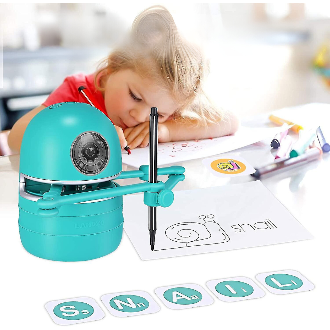 QUINCY Chytrý edukativní robot - Výuka kreslení, pravopisu a matematik ...